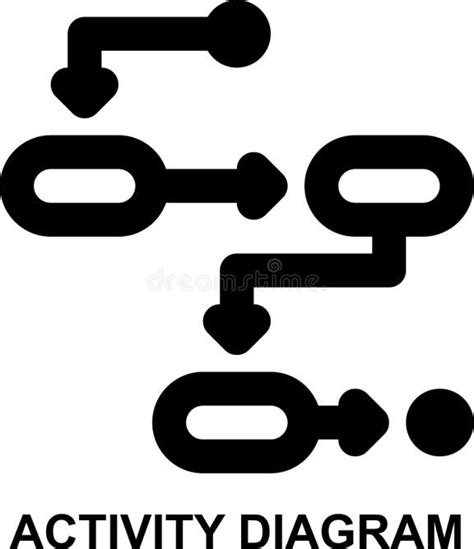 Activity Diagram Flow Chart Workflow Uml Planning Process Outline Icon Stock Vector