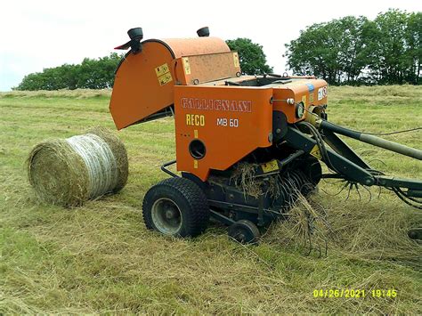 Making Small Round Bale Haylage With The Gallignani Mb60 Mini Baler