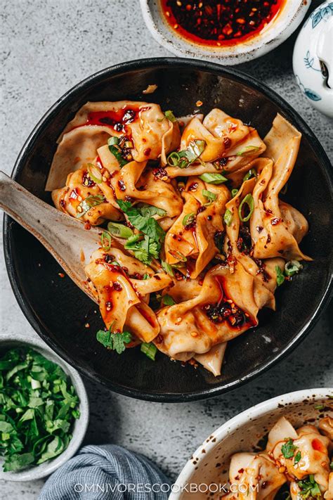 Sichuan Spicy Wonton In Chili Oil 红油抄手 Asian Recipes