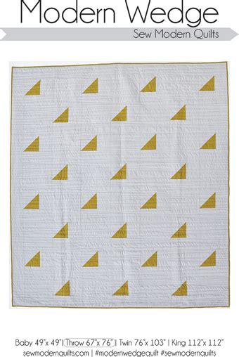 Amy Ellis Modern Wedge Quilt Pattern 123stitch