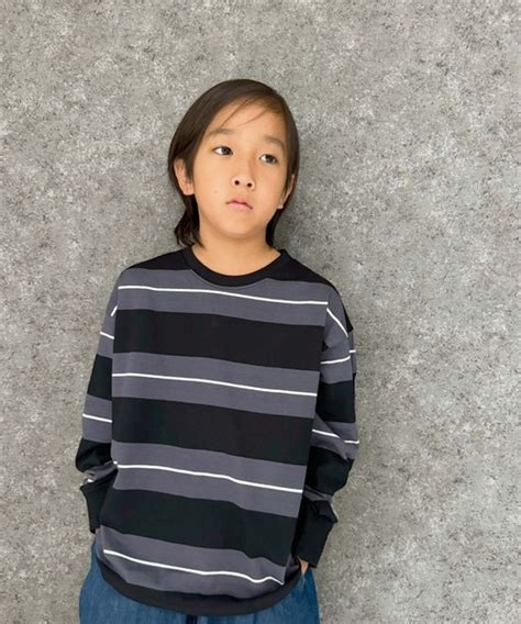 The Casual（カジュアル）の「先染めボーダー オーバーサイズ ボーダー 長袖tシャツ（tシャツカットソー）」 Wear
