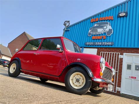 Classic Mini 45″ X 10″ Old English White Reverse Rim Deep Dish Steel Wheels X4 Old Skool Mini