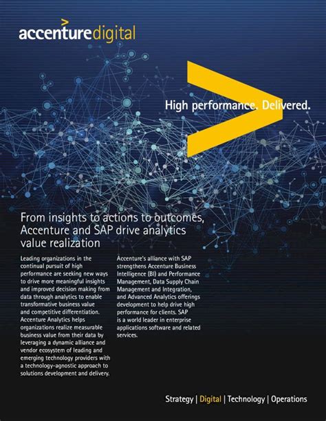 Pdf Accenture And Sap Drive Analytics Roi Predictive Analytics