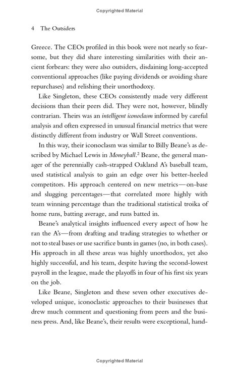 The Outsiders Eight Unconventional Ceos And Their Radically Rational