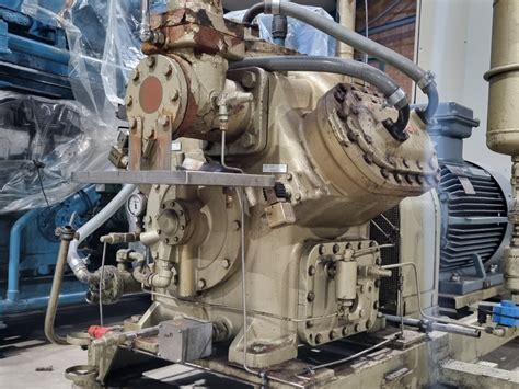 Used Mycom Nn6l Reciprocating Compressor On Nh3 Ammonia Hos Bv