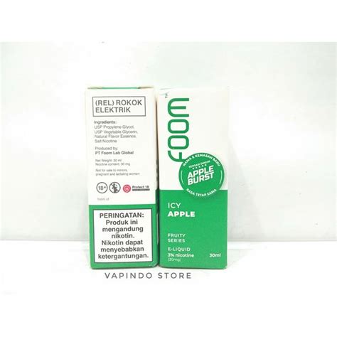 Jual Foom Apple Burst 30ml 30mg Saltnic By Foom Lab Salt Nic Liquid