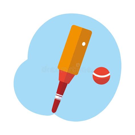 分离的板球球和球拍图标矢量图 向量例证 插画 包括有 生活方式 女演员 体育运动 设备 竹子 266142816