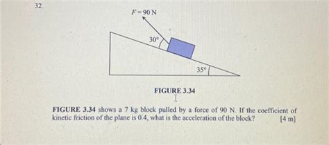 solved figure 3 34 figure 3 34 shows a 7 kg block pulled by