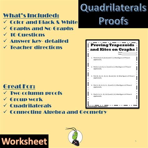 Classifying Quadrilaterals On Coordinate Plane Geometry Proof Classful