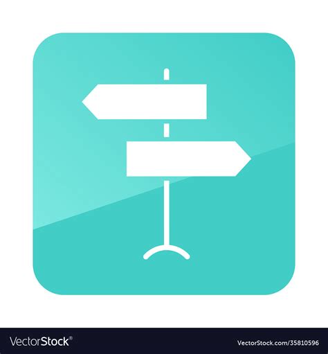 Signpost Icon Navigation Sign Royalty Free Vector Image