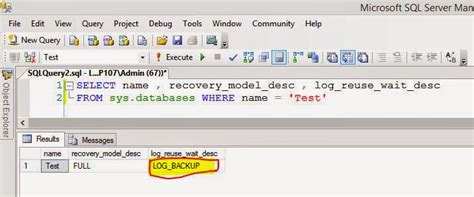 Sqlnosql Public Diary Find The Cause Of Transaction Log Growth Using