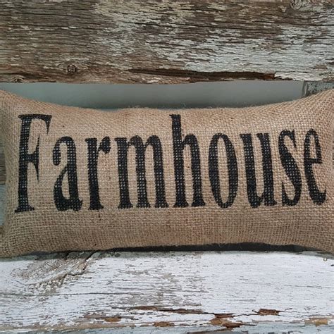Rustic Farmhouse Throw Pillow Etsy