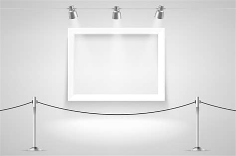 사진 파라메와 프로젝터가 있는 사실적인 밝은 갤러리 3d 벡터 일러스트 레이 션 0명에 대한 스톡 벡터 아트 및 기타 이미지 0명 3차원 형태 광고 Istock