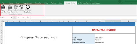 Excel Fiscalisation