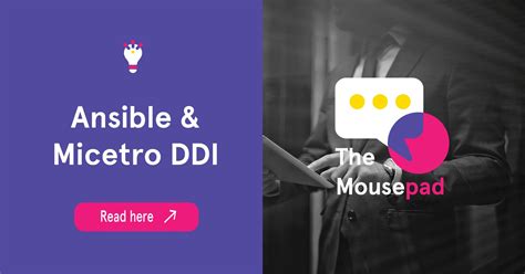 Menandmice Ansible And Micetro Ddi
