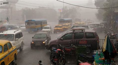 Relief From Scorching Heat Heavy Rain Lashes Kolkata