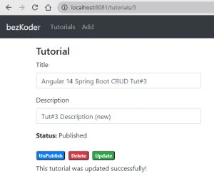 Spring Boot Angular 14 Example CRUD Full Stack BezKoder