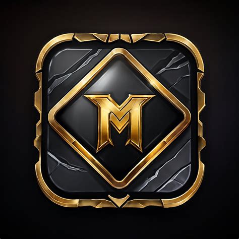 Icon For A Mobile Game Button Middle Aged Black With Gold By Юрий Корниенко Playground