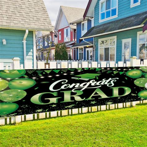 Class Of 2024 Congrats Grad Backdrop Congratulate Gold Graduation Cap