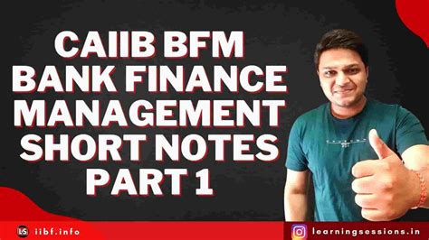 Caiib Bfm Notes 2023 Bank Finance Management Short Notes Part 1