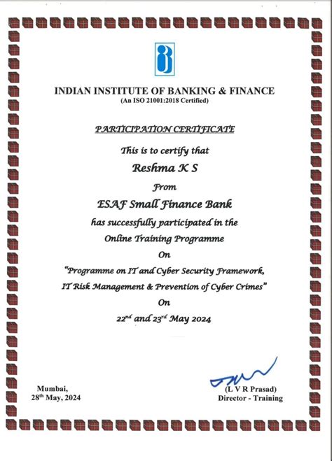 Reshma K S On Linkedin Delighted To Share My Certification In It And