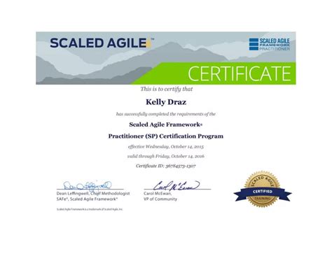 Scaled Agile Framework Practitioner Certification DOCX