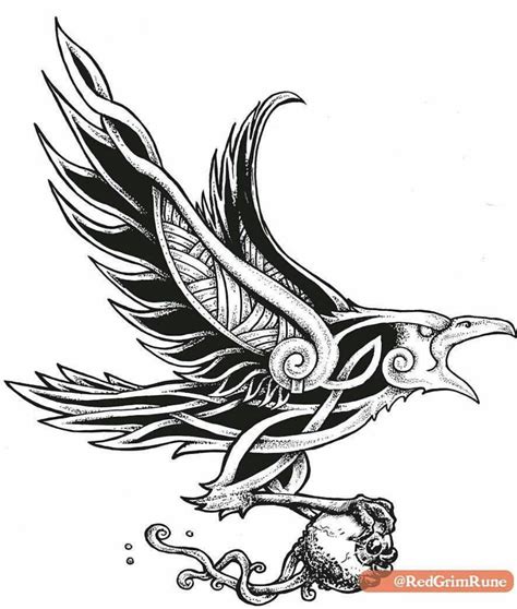 Norse Tattoo Raven Tattoo Celtic Tattoos Tatoo Art Vi