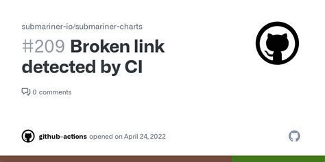 Broken Link Detected By Ci · Issue 209 · Submariner Iosubmariner