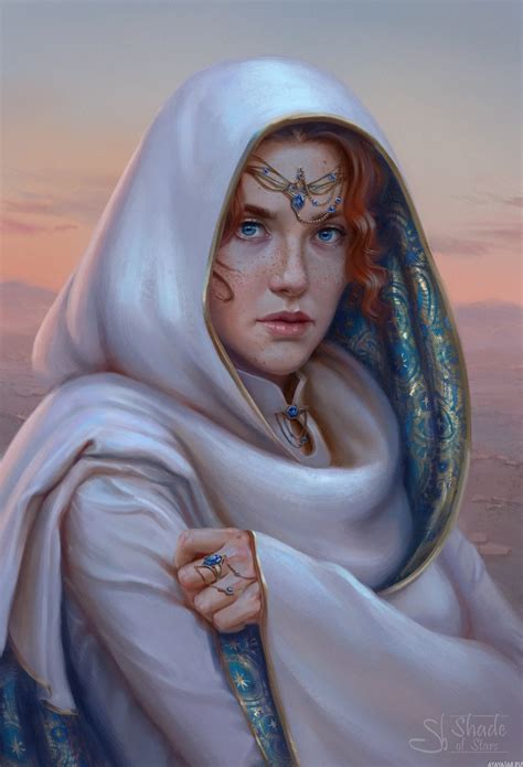 Фантастическая девушка в плаще с капюшоном Скачать фото на аву девушки рыжие волосы капюшон