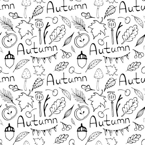 Premium Vector Autumn Pattern