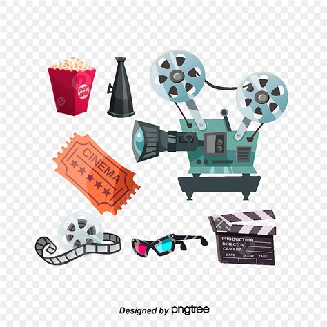 ناقلات سينما العرض سينما كليبارت السينما كشاف ضوئي Png وملف Psd