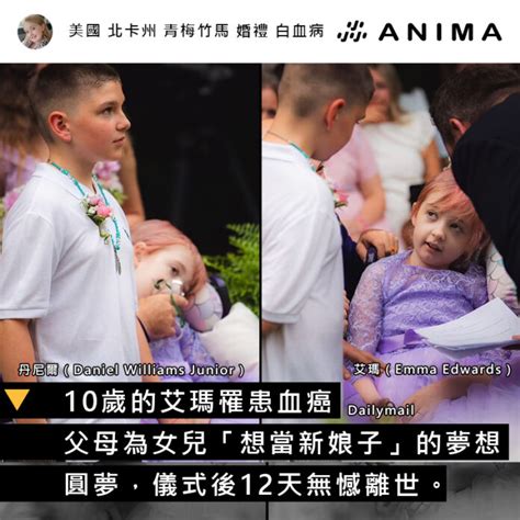 女孩艾瑪罹患血癌 心願不是去迪士尼 是當新娘子！ Anima 阿尼尛 尛新聞