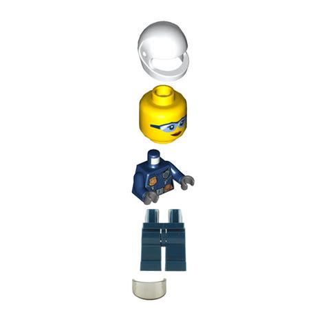 Lego Policewoman Pilot With Safety Goggles Minifigure Brick Owl