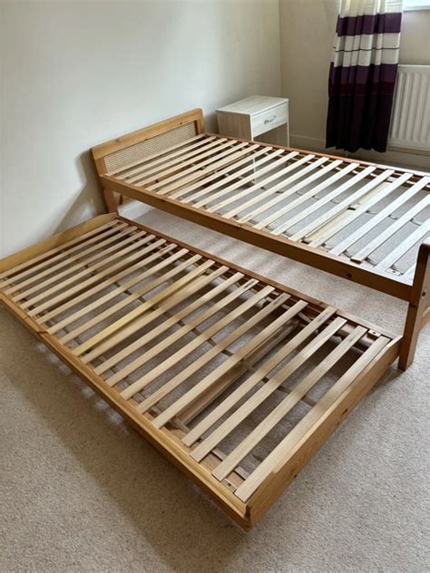 Ikea Stackable Beds Utaker Pine Bed Double Bed Single Bed Bed £150 00 Picclick Uk