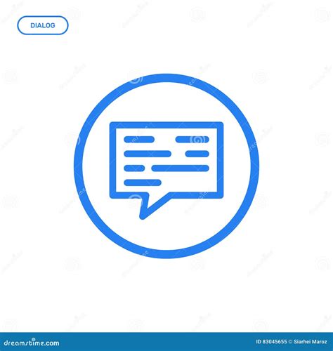 Vector Illustration Of Flat Line Icon Graphic Design Concept Of Dialog
