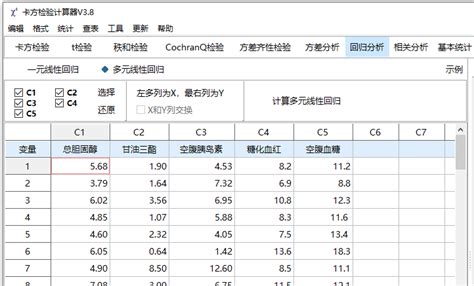 卡方检验计算器 功能简介 天兰统计 【医学统计助手】★卡方检验 T检验 F检验 秩和检验 方差分析