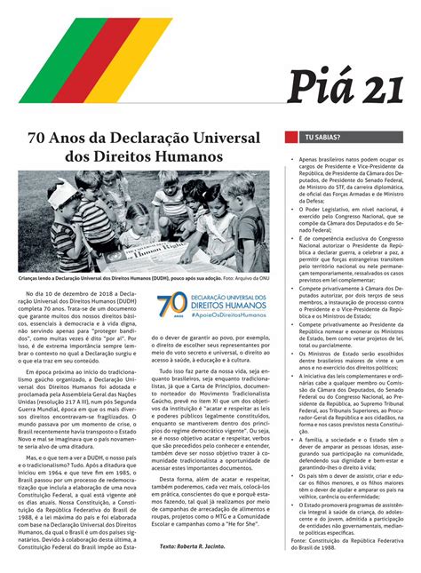 PDF Anos da Declaração Universal dos Direitos Humanos Dezembro pdf dos Direitos