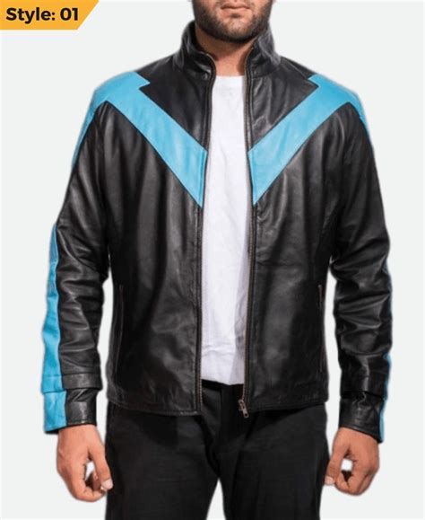 Dick Grayson Nightwing Leather Jacket Jacket Era