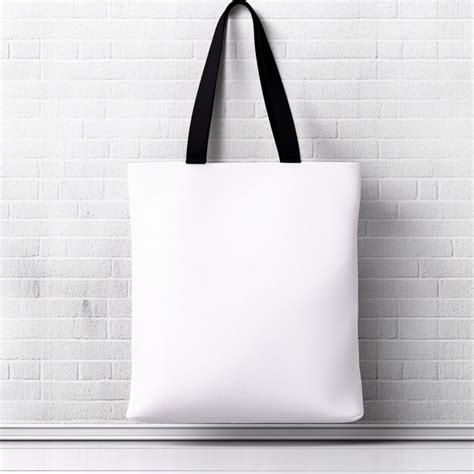 Premium Ai Image White Tote Bag Isolated Mockup Generative Ai