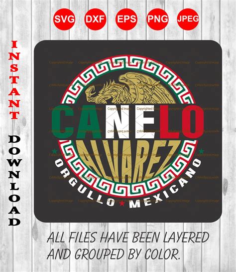 Canelo Alvarez Orgullo Mexicano Svg Cutting Files Png Clipart Eps