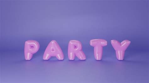 Party Balloons Animation D Model Animated CGTrader