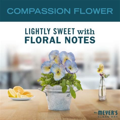 Mrs Meyers Clean Day Compassion Flower Scent Liquid Hand Soap 125 Oz