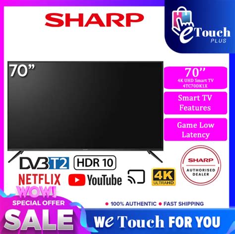 SHARP Inch K HDR Android Smart LED TV TC DK X X Master Engine Pro II Google Play