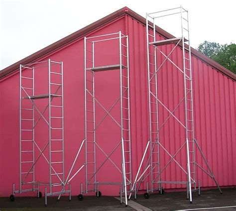 Rolling Aluminum Scaffolding Working Height 7 M Voussert