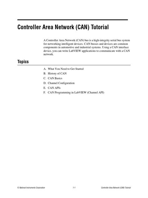 Controller Area Network Can Tutorial Pdf Computing Computer Engineering
