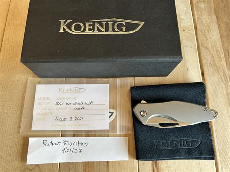 Wts Koenig Mini Arius R Knife Swap