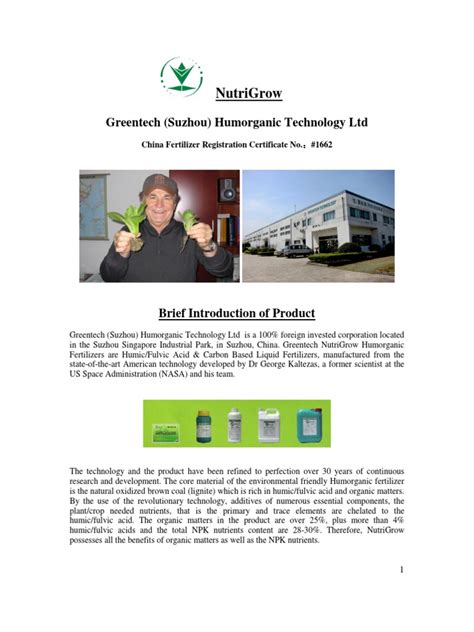 Nutrigrow Product Info 2 Jun 2011 Pdf Fertilizer Nutrients