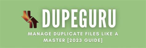 Dupeguru Manage Duplicate Files Like A Master 2024 Guide — Rapidseedbox