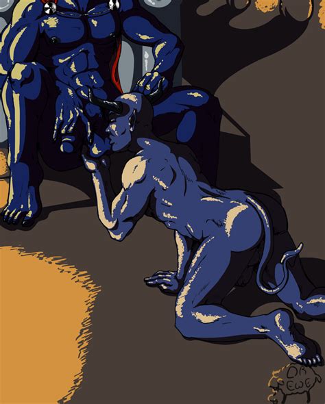 Rule 34 Balls Blue Demon Doctor Ewe Doctorewe Dr Ewe Gay Horns