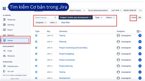 Jira Guru Tìm Kiếm Và Lọc Issue Devsamurai Vietnam